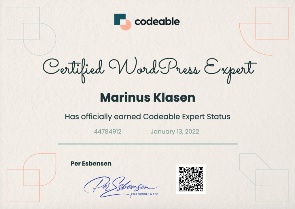 WordPress Plugin development & Web consultancy - Marinus Klasen